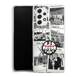 DeinDesign Galaxy A53 5G Handy Silikon H&uuml;lle Case transparent Handyh&uuml;lle Retro Eintracht Frankfurt Official Licensed Product Silikon Case
