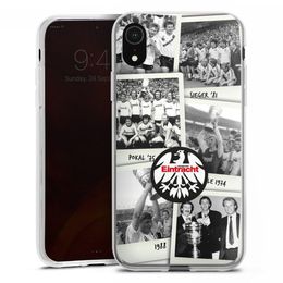 DeinDesign iPhone Xr Handy Silikon H&uuml;lle Case transparent Handyh&uuml;lle Retro Official Licensed Product Eintracht Frankfurt Silikon Case