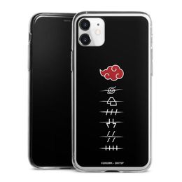 DeinDesign iPhone 11 Handy Slim Case Silikon Handyh&uuml;lle transparent H&uuml;lle extra d&uuml;nn Official Licensed Product Naruto Shippuden Akatsuki Silikon Slim Case