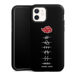 DeinDesign iPhone 12 mini Handy Panzer Handyh&uuml;lle robuste Outdoor H&uuml;lle Schutzh&uuml;lle gl&auml;nzend Official Licensed Product Naruto Shippuden Akatsuki Tough Case