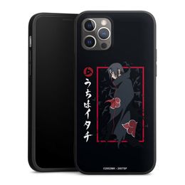 DeinDesign iPhone 12 Pro Handy Premium Silikon H&uuml;lle Handyh&uuml;lle schwarz Case Official Licensed Product Naruto Shippuden Itachi Uchiha Silikon Premium Case