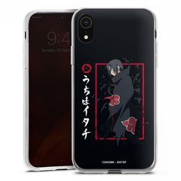 DeinDesign iPhone Xr Handy Silikon H&uuml;lle Case transparent Handyh&uuml;lle Official Licensed Product Naruto Shippuden Itachi Uchiha Silikon Case