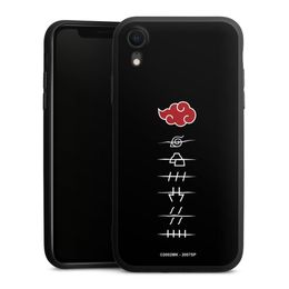 DeinDesign iPhone Xr Handy Premium Silikon H&uuml;lle Handyh&uuml;lle schwarz Case Naruto Shippuden Official Licensed Product Akatsuki Silikon Premium Case