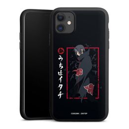 DeinDesign iPhone 11 Handy Premium Silikon H&uuml;lle Handyh&uuml;lle schwarz Case Official Licensed Product Naruto Shippuden Itachi Uchiha Silikon Premium Case