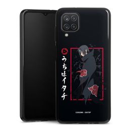 DeinDesign Galaxy A12 Handy Silikon H&uuml;lle Case schwarz Handyh&uuml;lle Itachi Uchiha Official Licensed Product Naruto Shippuden