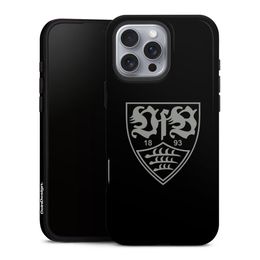 DeinDesign iPhone 16 Pro Max Handy Panzer Handyh&uuml;lle robuste Outdoor H&uuml;lle Schutzh&uuml;lle gl&auml;nzend Official Licensed Product Vfb Stuttgart Logo Tough Case