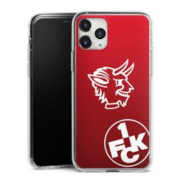 DeinDesign iPhone 11 Pro Max Handy Silikon H&uuml;lle Case transparent Handyh&uuml;lle 1. Fc Kaiserslautern Official Licensed Product Devil Silikon Case