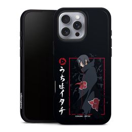 DeinDesign iPhone 16 Pro Max Handy Panzer Handyh&uuml;lle robuste Outdoor H&uuml;lle Schutzh&uuml;lle gl&auml;nzend Official Licensed Product Naruto Shippuden Itachi Uchiha Tough 