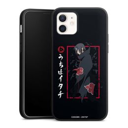DeinDesign iPhone 12 Handy Premium Silikon H&uuml;lle Handyh&uuml;lle schwarz Case Official Licensed Product Naruto Shippuden Itachi Uchiha Silikon Premium Case