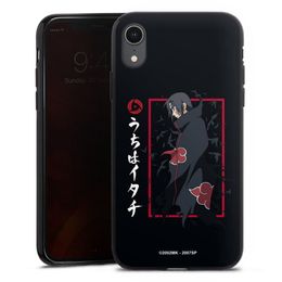 DeinDesign iPhone Xr Handy Silikon H&uuml;lle Case schwarz Handyh&uuml;lle Official Licensed Product Naruto Shippuden Itachi Uchiha