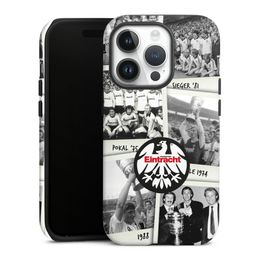 DeinDesign iPhone 14 Pro Handy Panzer Handyh&uuml;lle robuste Outdoor H&uuml;lle Schutzh&uuml;lle matt Retro Official Licensed Product Eintracht Frankfurt Tough Case