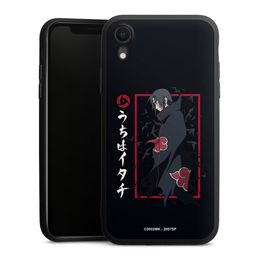DeinDesign iPhone Xr Handy Premium Silikon H&uuml;lle Handyh&uuml;lle schwarz Case Official Licensed Product Naruto Shippuden Itachi Uchiha Silikon Premium Case