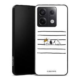 DeinDesign Xiaomi Redmi Note 13 Pro 5G Handy Silikon H&uuml;lle Case schwarz Handyh&uuml;lle Snoopy Dog Peanuts