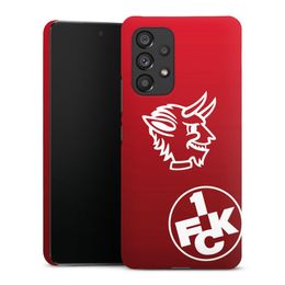 DeinDesign Galaxy A53 5G Handy Premium Case Smartphone Handyh&uuml;lle Schutzh&uuml;lle matt 1. Fc Kaiserslautern Official Licensed Product Devil Premium Case