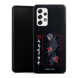 DeinDesign Galaxy A53 5G Handy Silikon H&uuml;lle Case schwarz Handyh&uuml;lle Itachi Uchiha Official Licensed Product Naruto Shippuden