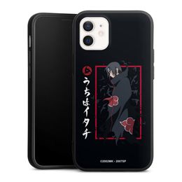DeinDesign iPhone 12 mini Handy Premium Silikon H&uuml;lle Handyh&uuml;lle schwarz Case Official Licensed Product Naruto Shippuden Itachi Uchiha Silikon Premium Case