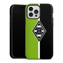 DeinDesign iPhone 13 Pro Max Handy Panzer Handyh&uuml;lle robuste Outdoor H&uuml;lle Schutzh&uuml;lle gl&auml;nzend Borussia M&ouml;nchengladbach Gladbach Bundesliga Tough Case