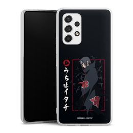 DeinDesign Galaxy A53 5G Handy Silikon H&uuml;lle Case transparent Handyh&uuml;lle Itachi Uchiha Official Licensed Product Naruto Shippuden Silikon Case