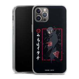 DeinDesign iPhone 12 Pro Max Handy Silikon H&uuml;lle Case transparent Handyh&uuml;lle Itachi Uchiha Official Licensed Product Naruto Shippuden Silikon Case