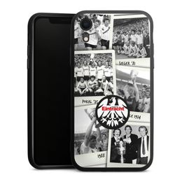 DeinDesign iPhone Xr Handy Premium Silikon H&uuml;lle Handyh&uuml;lle schwarz Case Retro Official Licensed Product Eintracht Frankfurt Silikon Premium Case