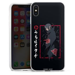 DeinDesign iPhone Xs Max Handy Silikon H&uuml;lle Case transparent Handyh&uuml;lle Official Licensed Product Naruto Shippuden Itachi Uchiha Silikon Case
