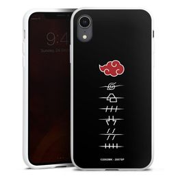 DeinDesign iPhone Xr Handy Silikon H&uuml;lle Case wei&szlig; Handyh&uuml;lle Naruto Shippuden Official Licensed Product Akatsuki Silikon Case