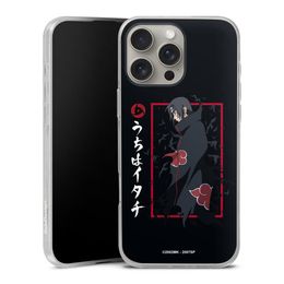 DeinDesign iPhone 16 Pro Max Handy Silikon H&uuml;lle Case transparent Handyh&uuml;lle Official Licensed Product Naruto Shippuden Itachi Uchiha Silikon Case