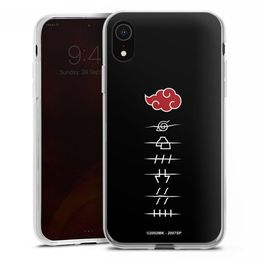DeinDesign iPhone Xr Handy Silikon H&uuml;lle Case transparent Handyh&uuml;lle Naruto Shippuden Official Licensed Product Akatsuki Silikon Case