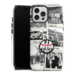 DeinDesign iPhone 13 Pro Max Handy Panzer Handyh&uuml;lle robuste Outdoor H&uuml;lle Schutzh&uuml;lle gl&auml;nzend Retro Official Licensed Product Eintracht Frankfurt Tough Case