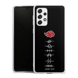 DeinDesign Galaxy A33 5G Handy Silikon H&uuml;lle Case transparent Handyh&uuml;lle Naruto Shippuden Akatsuki Official Licensed Product Silikon Case