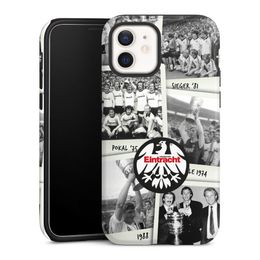 DeinDesign iPhone 12 mini Handy Panzer Handyh&uuml;lle robuste Outdoor H&uuml;lle Schutzh&uuml;lle gl&auml;nzend Official Licensed Product Retro Eintracht Frankfurt Tough Case