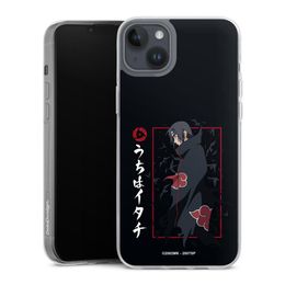 DeinDesign iPhone 14 Plus Handy Silikon H&uuml;lle Case transparent Handyh&uuml;lle Official Licensed Product Naruto Shippuden Itachi Uchiha Silikon Case