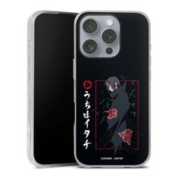 DeinDesign iPhone 16 Pro Handy Silikon H&uuml;lle Case transparent Handyh&uuml;lle Official Licensed Product Naruto Shippuden Itachi Uchiha Silikon Case