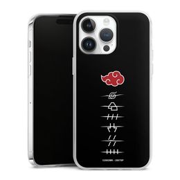 DeinDesign iPhone 14 Pro Max Handy Silikon H&uuml;lle Case transparent Handyh&uuml;lle Naruto Shippuden Official Licensed Product Akatsuki Silikon Case