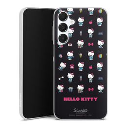 DeinDesign Galaxy A16 4G Handy Slim Case Silikon Handyh&uuml;lle transparent H&uuml;lle extra d&uuml;nn Kindheit Merchandise Hello Kitty Silikon Slim Case