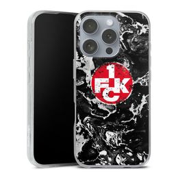 DeinDesign iPhone 16 Pro Handy Silikon H&uuml;lle Case transparent Handyh&uuml;lle Coat Of Arms 1. Fc Kaiserslautern Muster Silikon Case