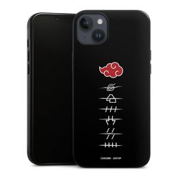 DeinDesign iPhone 14 Plus Handy Silikon H&uuml;lle Case schwarz Handyh&uuml;lle Naruto Shippuden Official Licensed Product Akatsuki