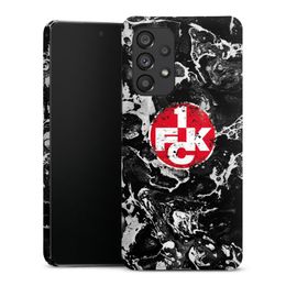 DeinDesign Galaxy A53 5G Handy Premium Case Smartphone Handyh&uuml;lle Schutzh&uuml;lle matt Muster 1. Fc Kaiserslautern Coat Of Arms Premium Case