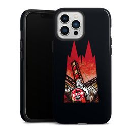 DeinDesign iPhone 13 Pro Max Handy Panzer Handyh&uuml;lle robuste Outdoor H&uuml;lle Schutzh&uuml;lle gl&auml;nzend 1. Fc K&ouml;ln Cologne Cathedral Official Licensed Product Tough Case