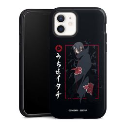 DeinDesign iPhone 12 mini Handy Panzer Handyh&uuml;lle robuste Outdoor H&uuml;lle Schutzh&uuml;lle gl&auml;nzend Itachi Uchiha Official Licensed Product Naruto Shippuden Tough Case