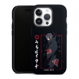 DeinDesign iPhone 14 Pro Handy Panzer Handyh&uuml;lle robuste Outdoor H&uuml;lle Schutzh&uuml;lle matt Official Licensed Product Naruto Shippuden Itachi Uchiha Tough Case