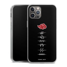 DeinDesign iPhone 12 Pro Max Handy Silikon H&uuml;lle Case transparent Handyh&uuml;lle Naruto Shippuden Official Licensed Product Akatsuki Silikon Case