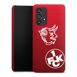 DeinDesign Galaxy A53 5G Handy Premium Case Smartphone Handyh&uuml;lle Schutzh&uuml;lle gl&auml;nzend 1. Fc Kaiserslautern Official Licensed Product Devil Premium Case