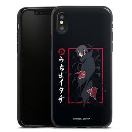 DeinDesign iPhone X Handy Silikon H&uuml;lle Case schwarz Handyh&uuml;lle Official Licensed Product Naruto Shippuden Itachi Uchiha