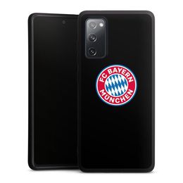 DeinDesign Galaxy S20 FE 5G Handy Premium Silikon H&uuml;lle Handyh&uuml;lle schwarz Case Official Licensed Product Fc Bayern M&uuml;nchen Logo Silikon Premium Case