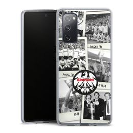 DeinDesign Galaxy S20 FE 5G Handy Silikon H&uuml;lle Case transparent Handyh&uuml;lle Retro Eintracht Frankfurt Official Licensed Product Silikon Case