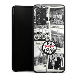 DeinDesign Galaxy A52s 5G Handy Silikon H&uuml;lle Case schwarz Handyh&uuml;lle Official Licensed Product Retro Eintracht Frankfurt