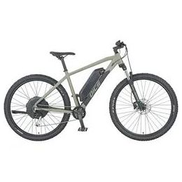 E-Bike Prophete "DICE 2.0" E-Bikes Gr. 48cm, 29 Zoll (73,66cm), grau Pedelec, Elektrofahrrad für Damen u. Herren, MTB