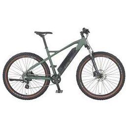 E-Bike Prophete "DICE 1.0" E-Bikes Gr. 48cm, 27,5 Zoll (69,85cm), grün Pedelec, Elektrofahrrad für Damen u. Herren, MTB