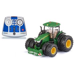 RC-Traktor Siku "Siku Control, John Deere 7290R mit Doppelreifen (6736)" Fernlenkfahrzeuge grün Kinder inkl. Bluetooth App-Steuerung & Fernsteuermodul; 1:32; mit Licht